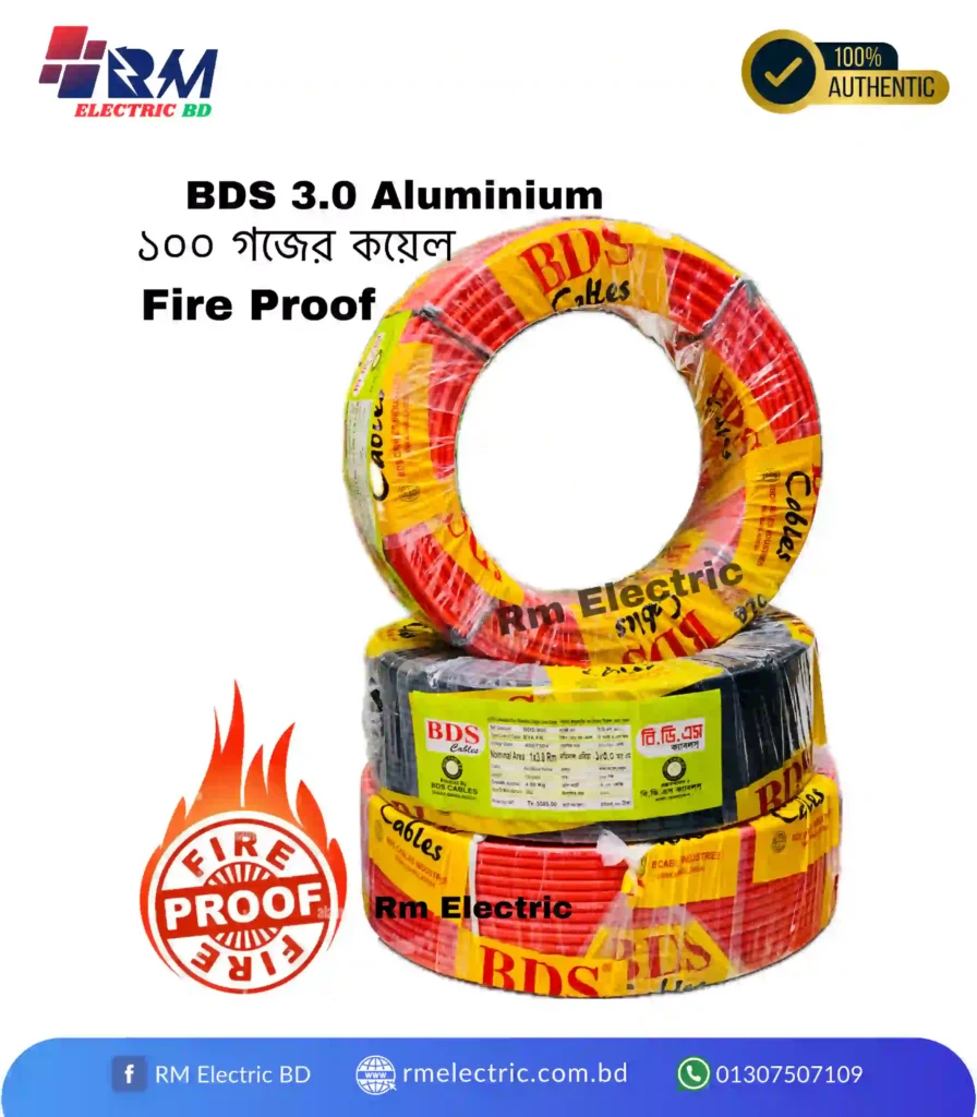 Aluminium Cable (1x3.0 RM) House Wiring Cable Fire Proof 3.0 RM 7/22 FR ...
